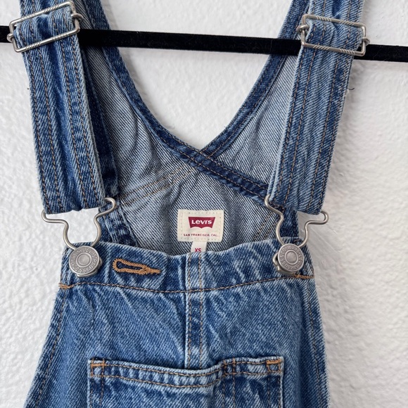 Levi's | Jeans | Levis Blue Denim Overalls With Adjustable Straps ...